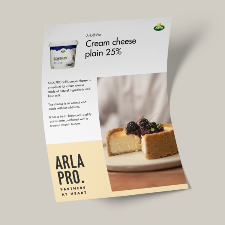 Cream Cheese 25% 1,5kg | Arla® Pro