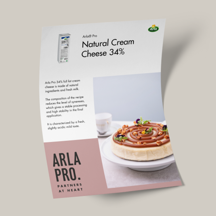 Cream Cheese 34% 1,8kg | Arla® Pro